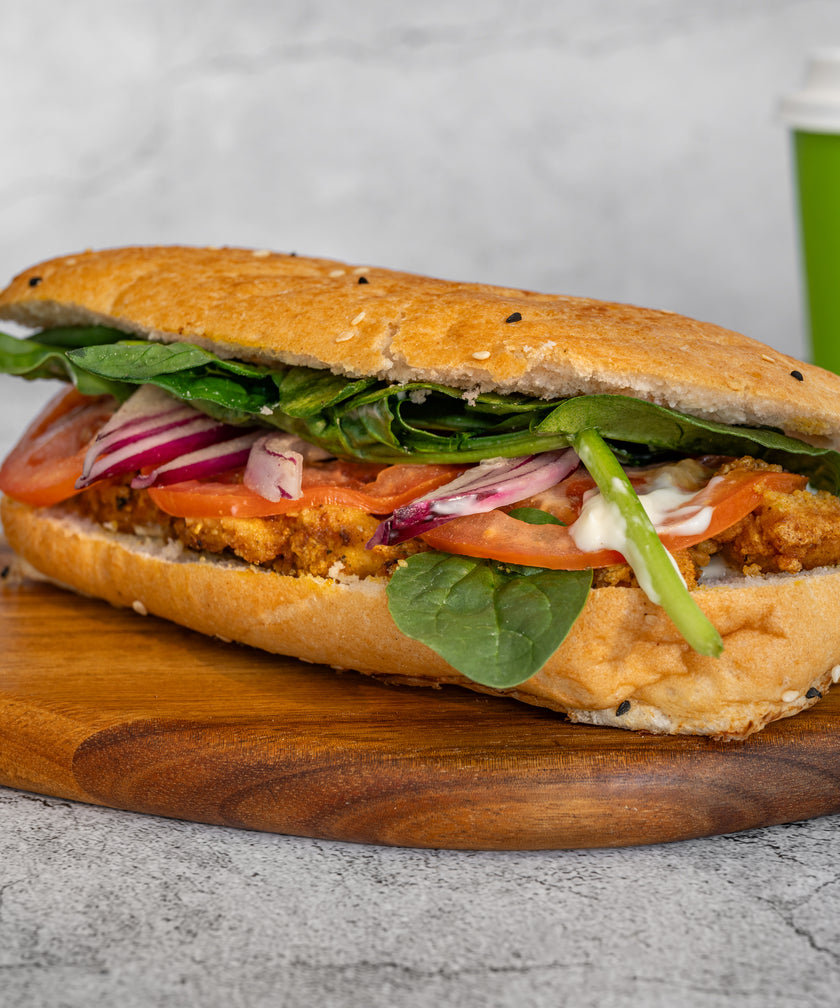 Gluten Free Chicken Schnitzel Turkish Roll – Healthy Power Meals